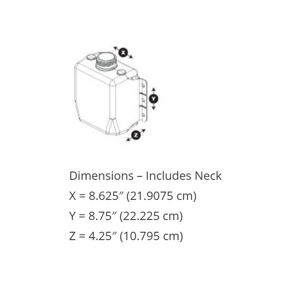 3,0 liters Water Tank HHO Spare Parts and accessories